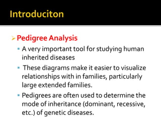 Biology Pedigree With Traits For Pictures And Projects