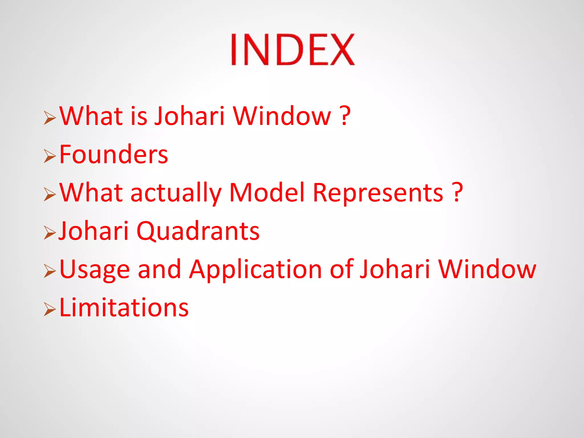 johari window ppt | PPTX