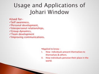 johari window ppt | PPTX