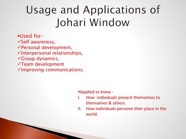 johari window ppt | PPTX