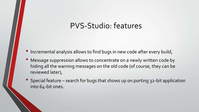 PVS-Studio and static code analysis technique | PPT