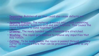 Rayon-The first man made fiber | PPTX