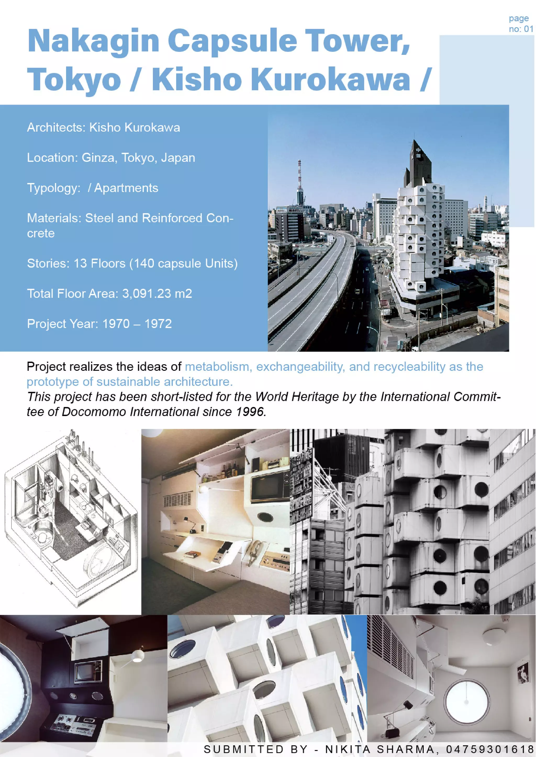 nakagin capsule tower _case study | PDF