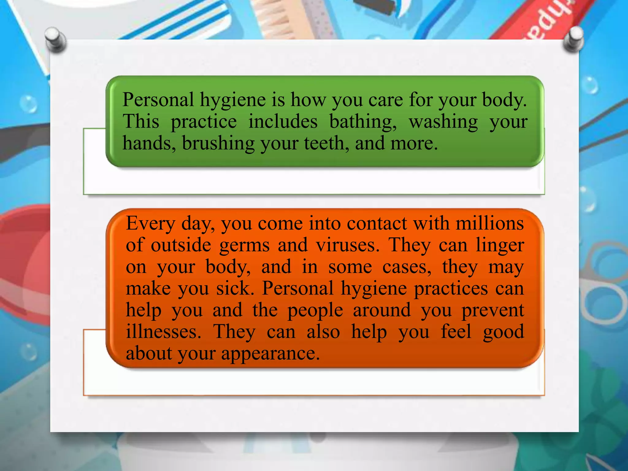 personal hygiene - presentation | PPTX