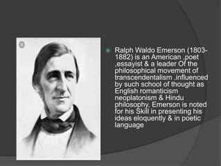 Ralph Waldo Emerson | PPT