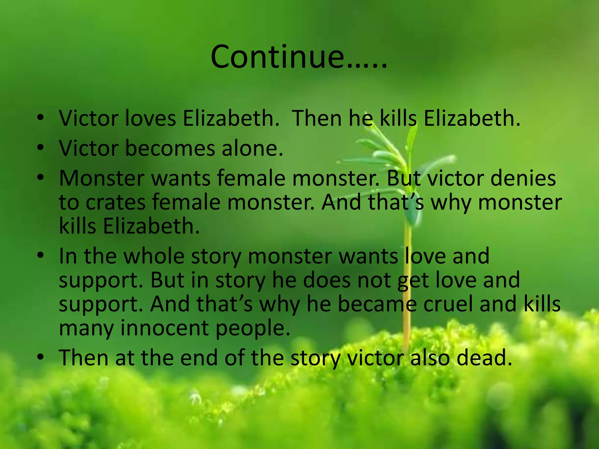 Character Of Victor Frankenstein | PPTX | Science Fiction | Genres