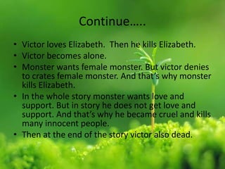 Character Of Victor Frankenstein | PPT