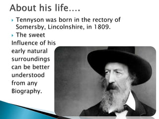 Alfred Lord Tennyson's Life and Work | PPTX