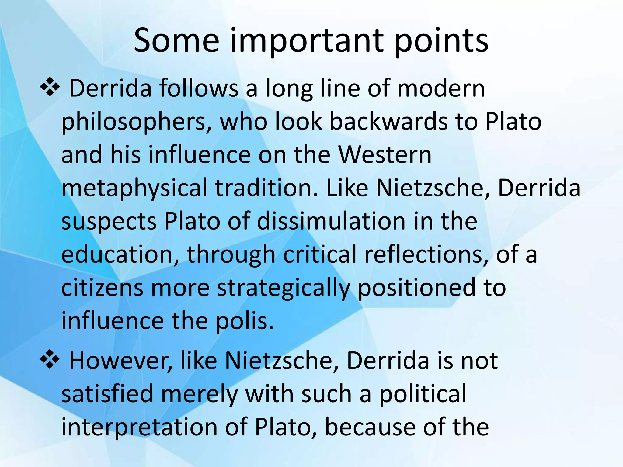 Derrida and Deconstruction | PPTX