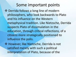 Derrida and Deconstruction | PPTX