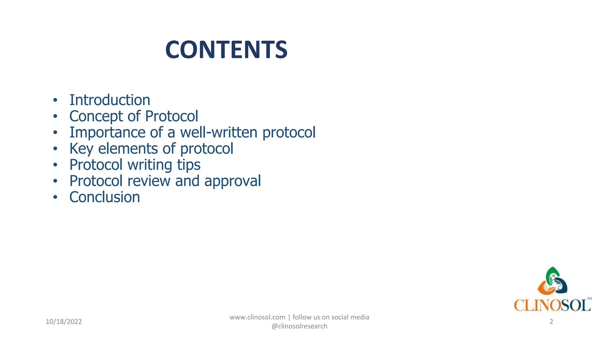 Protocol Writing in Clinical Research | PPTX