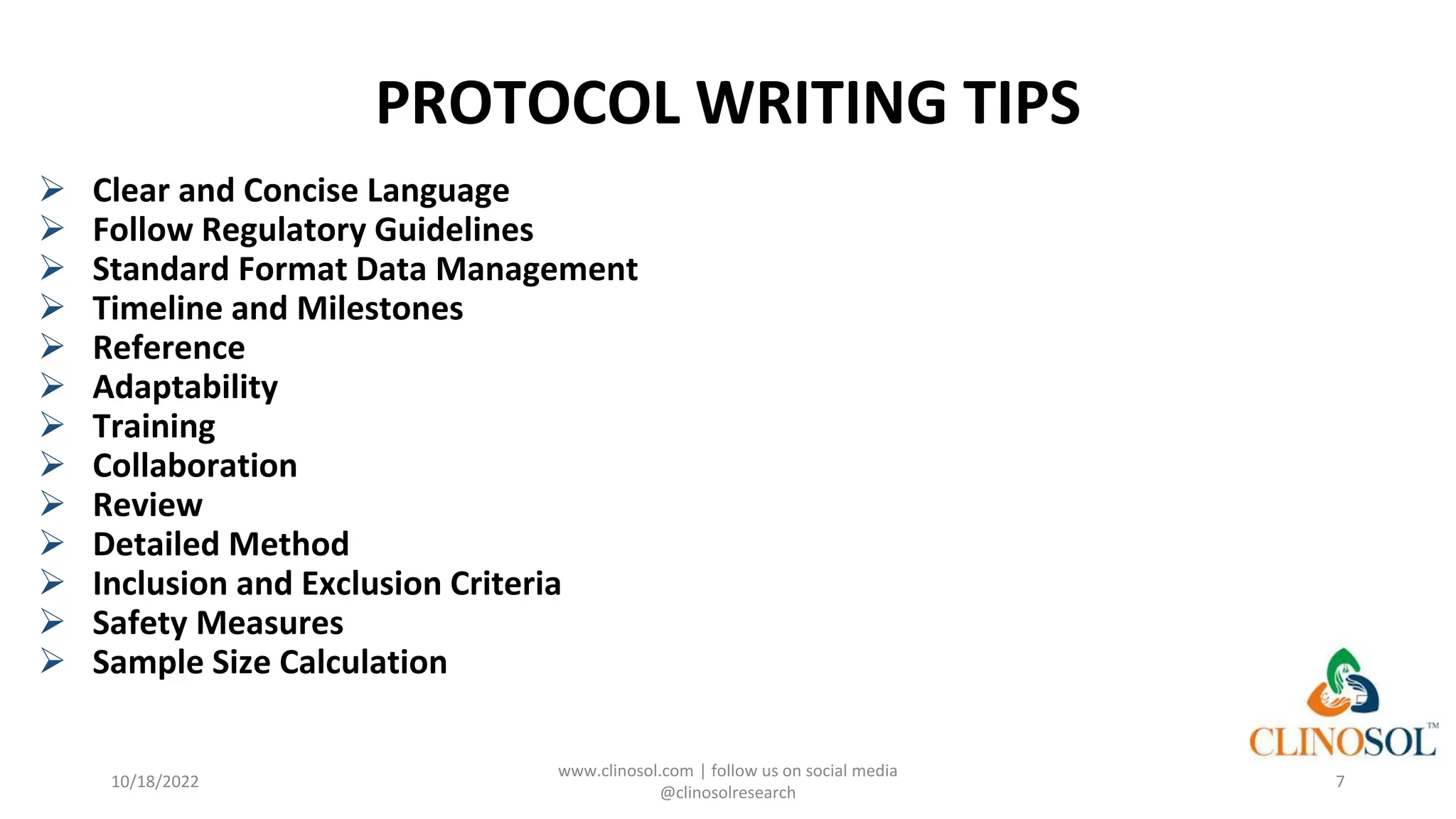 Protocol Writing in Clinical Research | PPTX