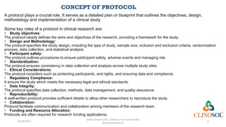 Protocol Writing in Clinical Research | PPTX