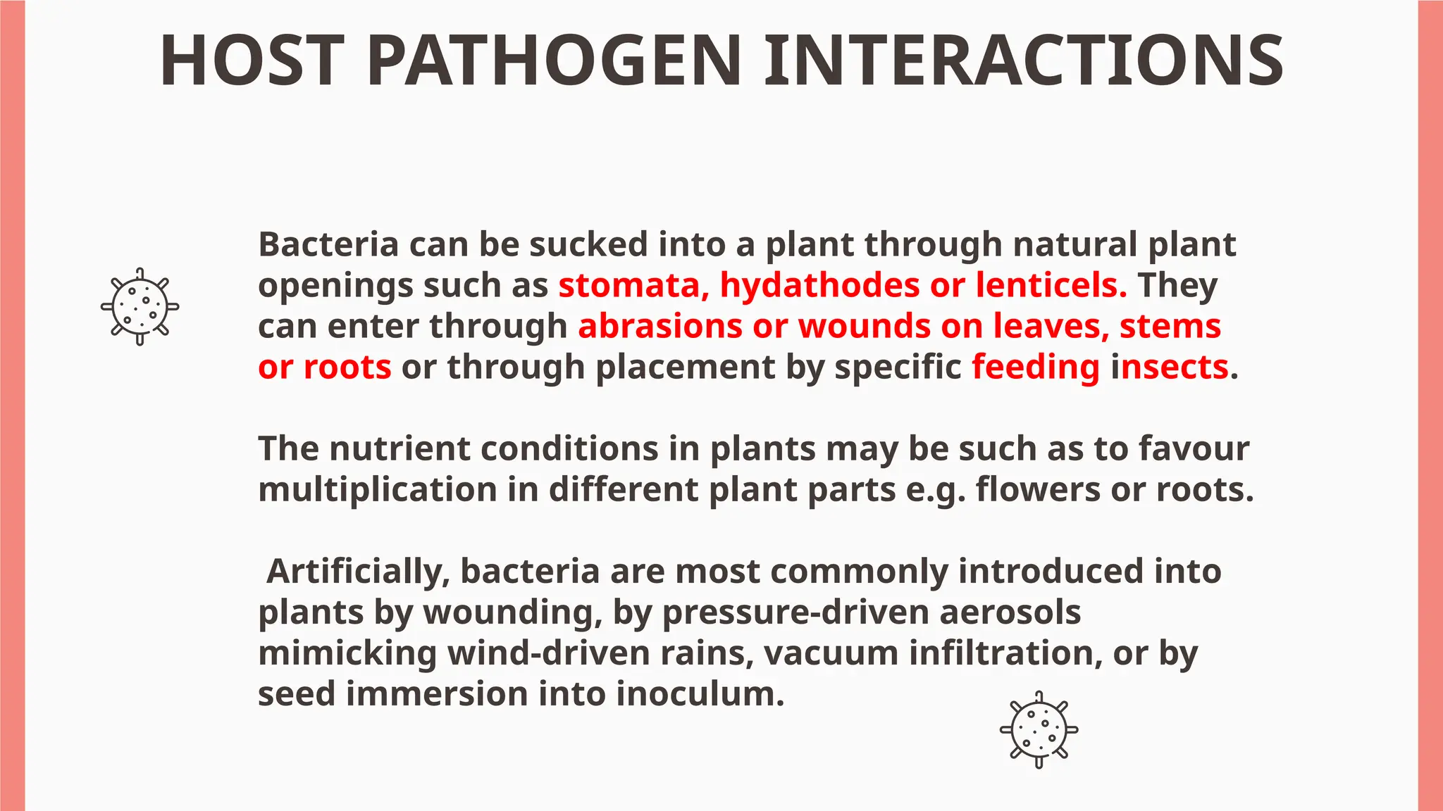 Pathology -plant bacterial diseases,causing organisms, management | PPTX