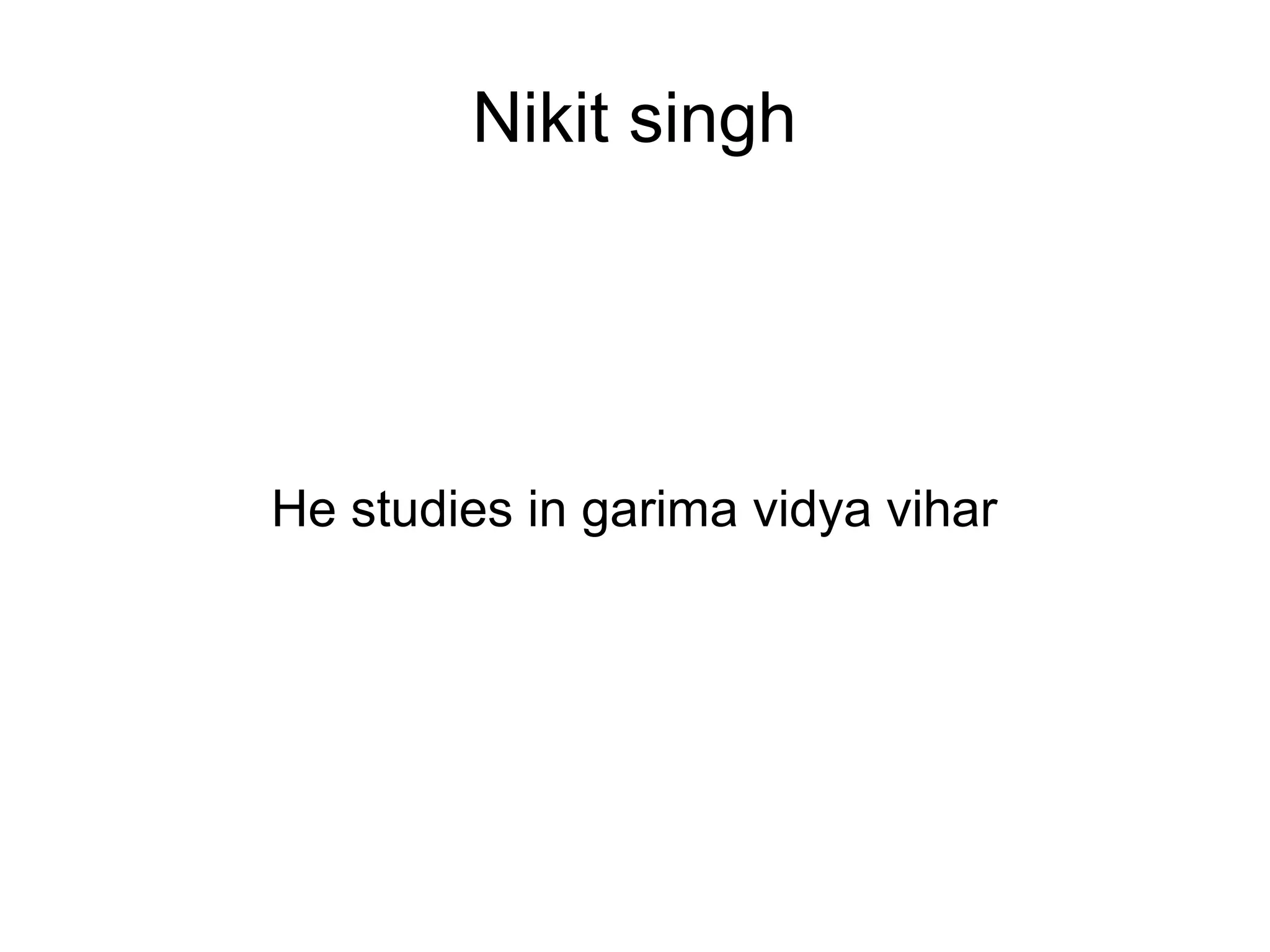 Nikit singh gvv | ODP