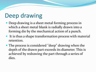 Sheet metal working for non ferrous metal and alloys | PPT