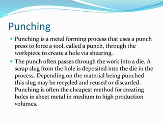 Sheet metal working for non ferrous metal and alloys | PPT
