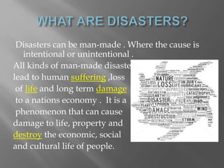 human-made disaster by nikki for 9th CBSE | PPTX