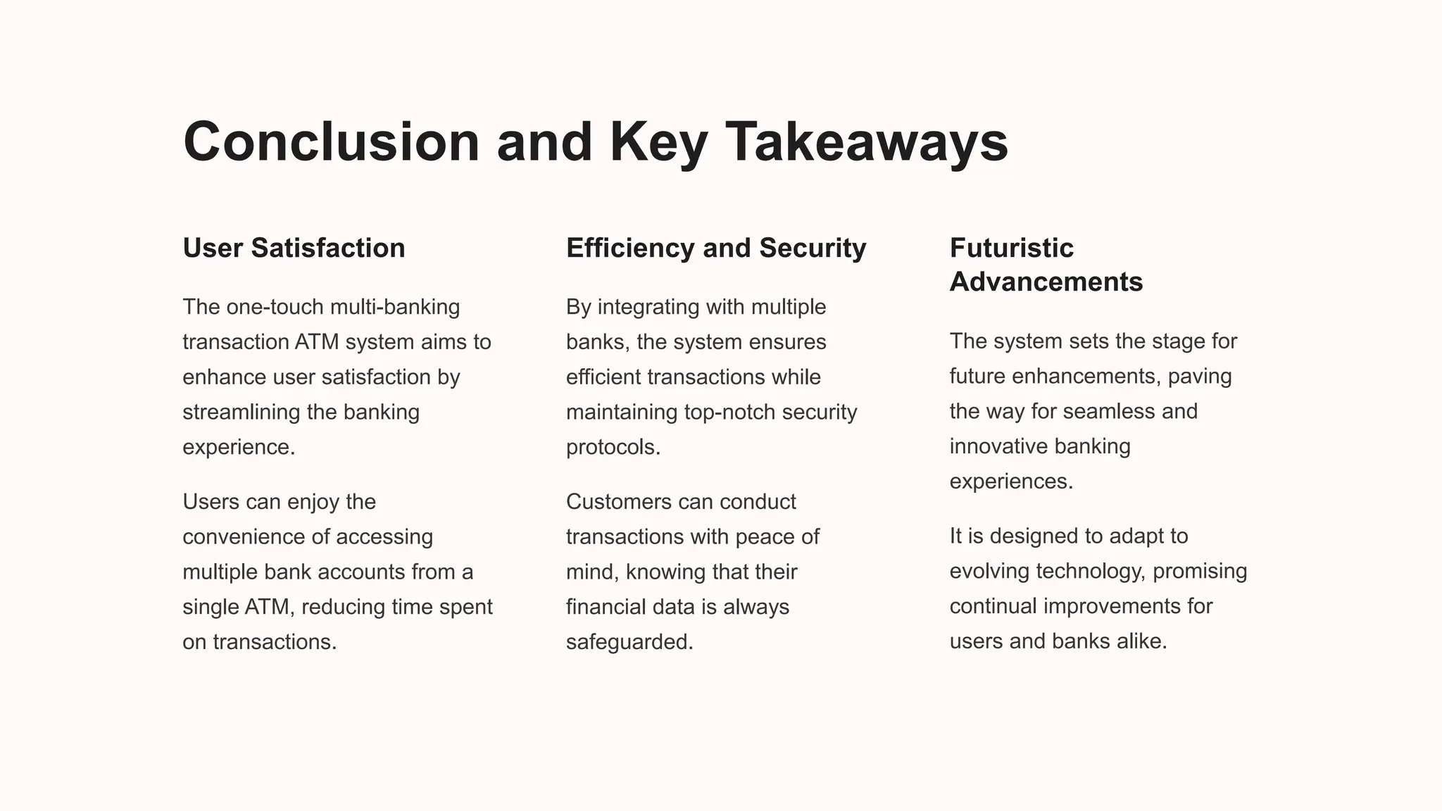 One touch multi banking transaction system | PPTX