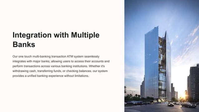 One touch multi banking transaction system | PPTX | Consumer Banking ...