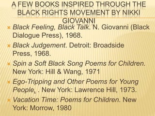 Nikki giovanni | PPTX