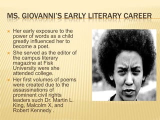 Nikki giovanni powerpoint | PPTX