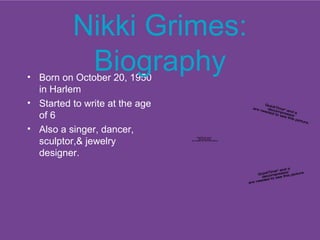 Nikki Grimes | PPT