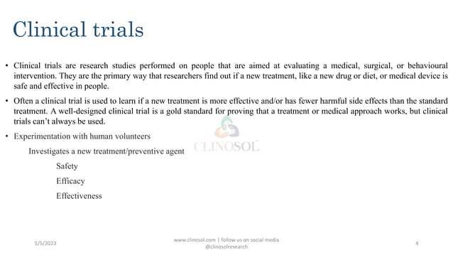 Role of Biostatistics in Clinical Trials | PPTX | Pharmaceutical Drugs ...