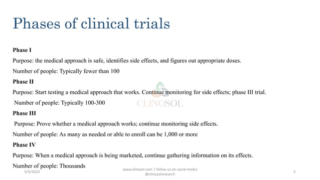 Role of Biostatistics in Clinical Trials | PPT