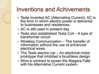 Nikloa Tesla (20th Century Inventor) | PPT
