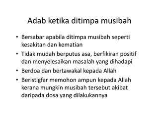 Nikmat musibah ujian kehidupan | PDF
