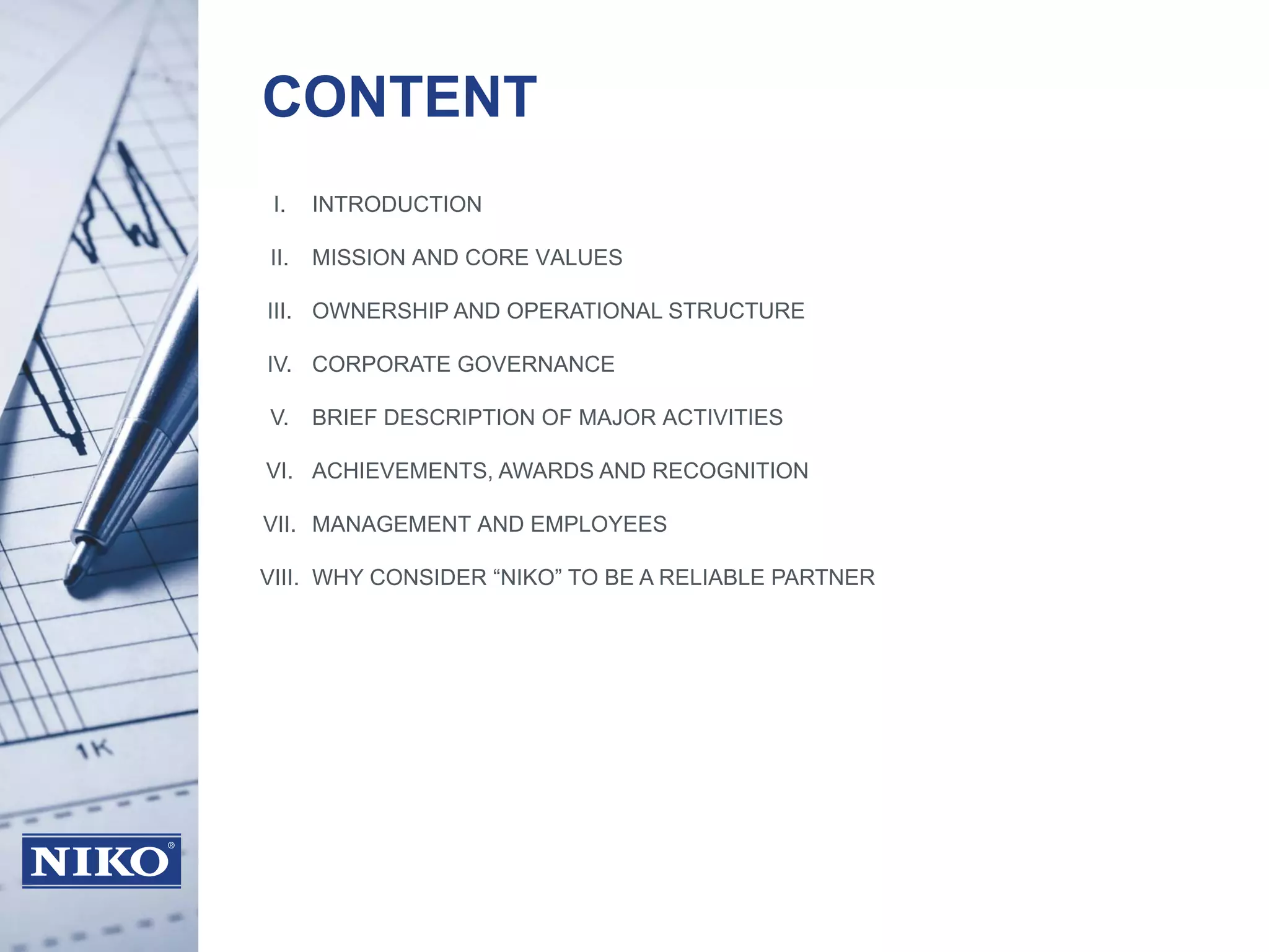 Niko company profile | PPT