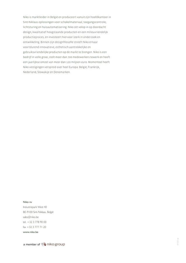 Niko NV - Inspireert je | PDF