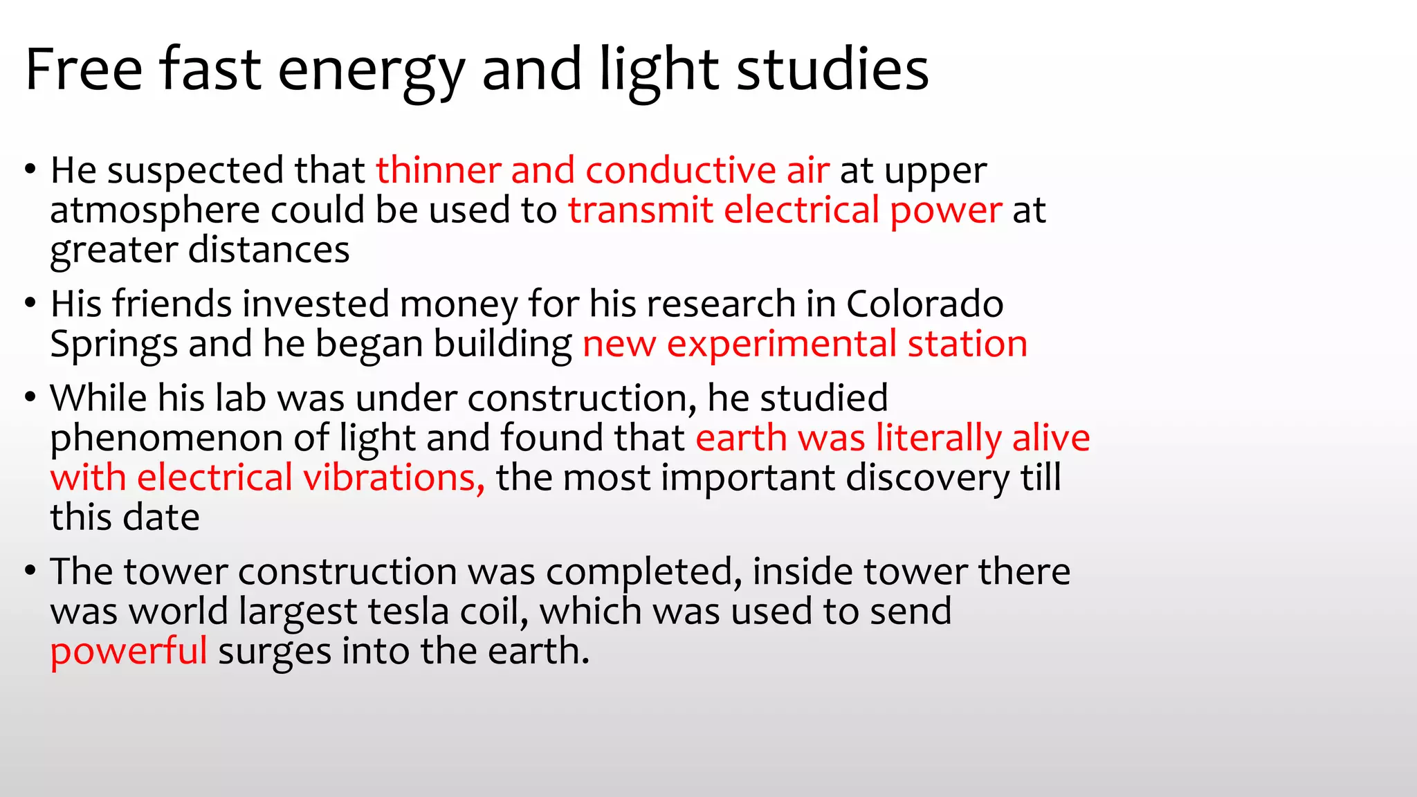 Biography of Nikola Tesla. | PPTX