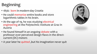 Biography of Nikola Tesla. | PPTX | Physics | Science
