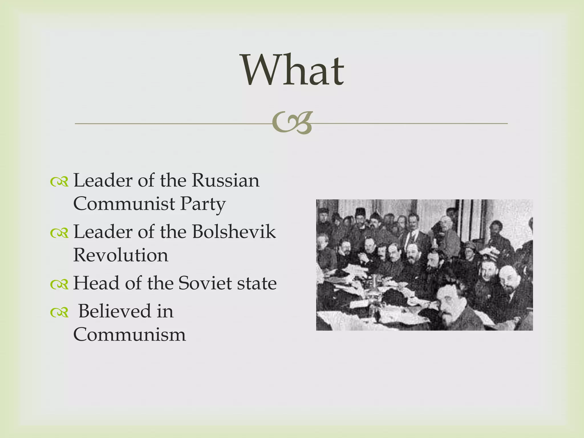 Nikolai Lenin | PPT