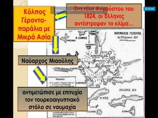 Στ' τάξη ΙΣΤΟΡΙΑ "Η επανάσταση στα νησιά του Αιγαίου " | PPT