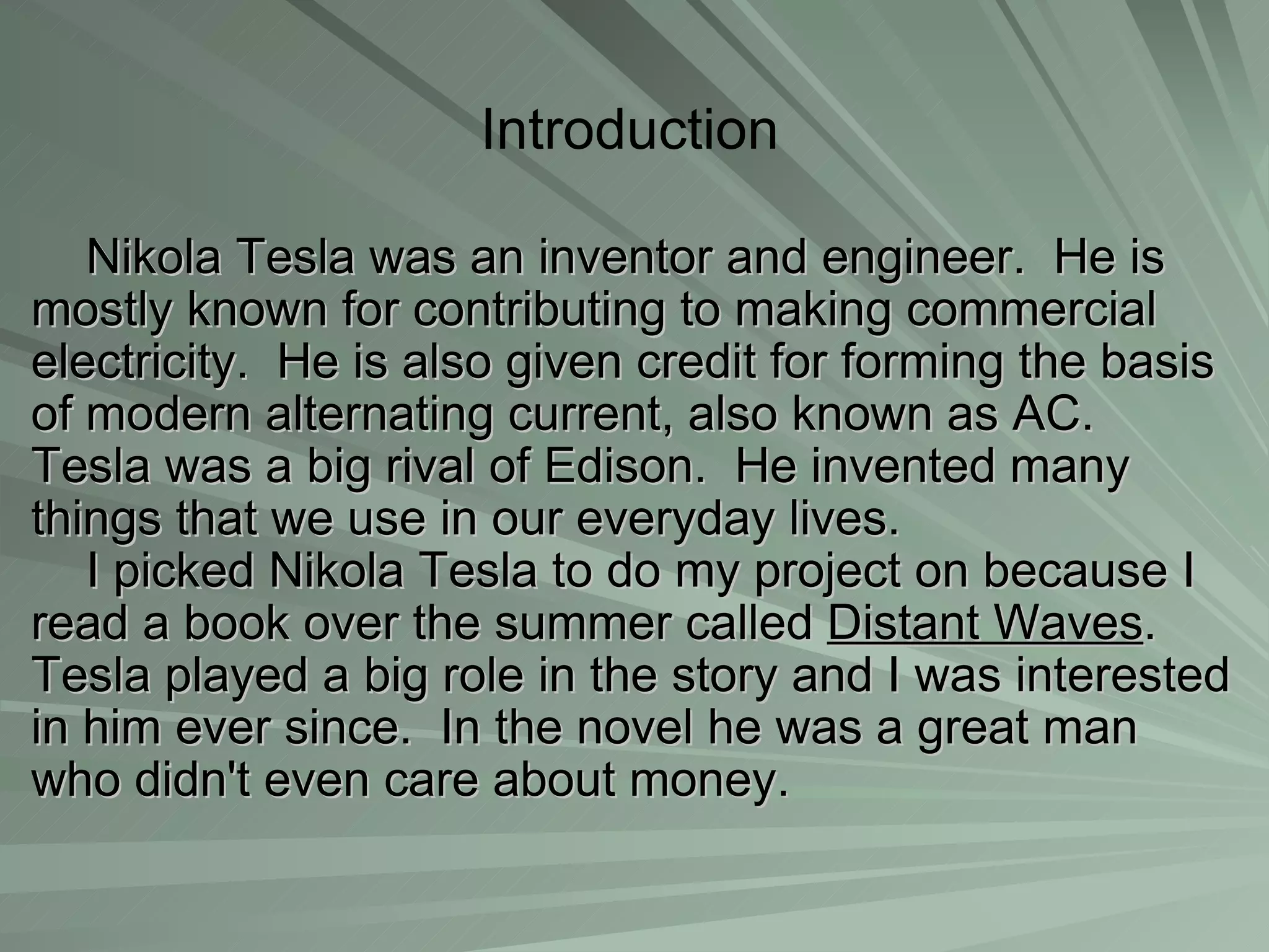 Nikola Tesla | PPT