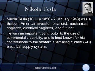 Nikola tesla | PPTX