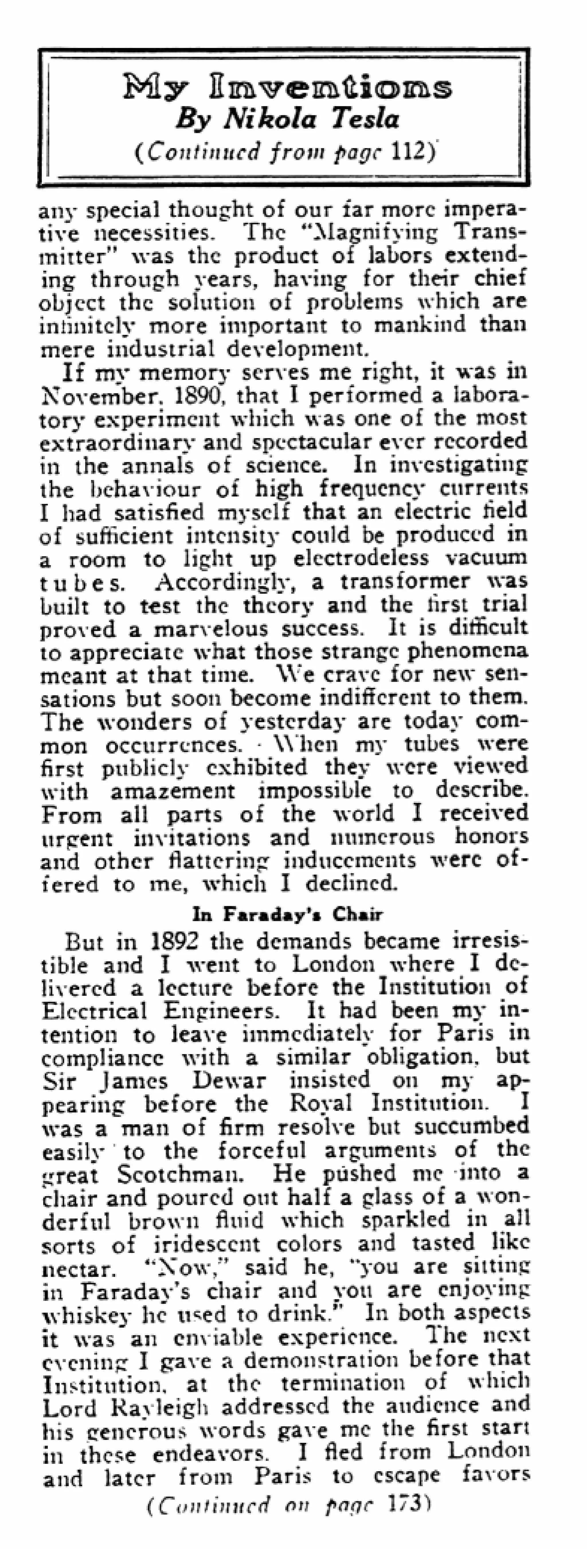 Nikola Tesla - The Magnifying Transmitter | PDF