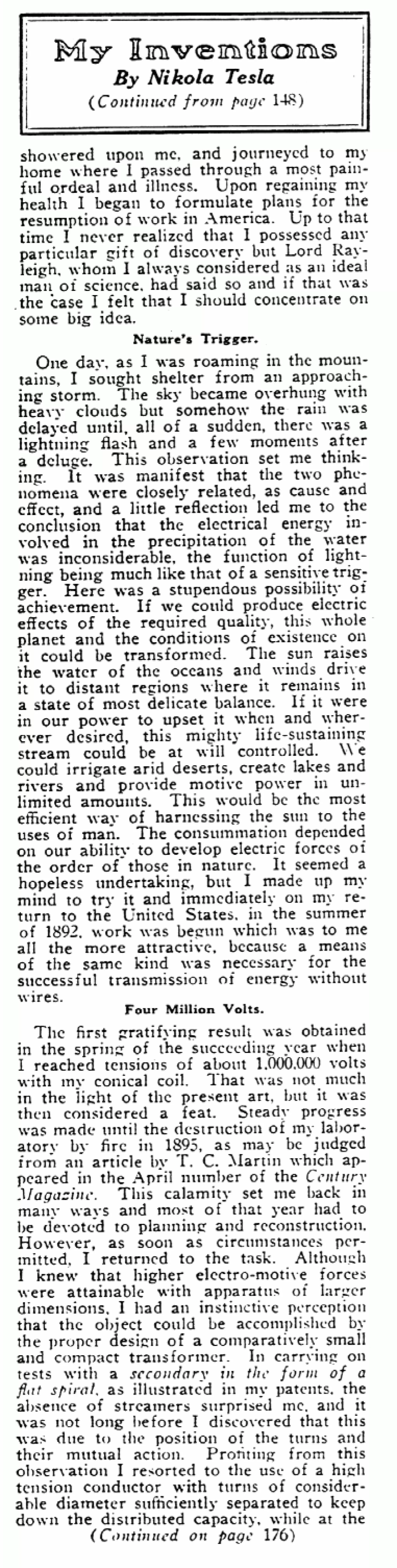 Nikola Tesla - The Magnifying Transmitter | PDF