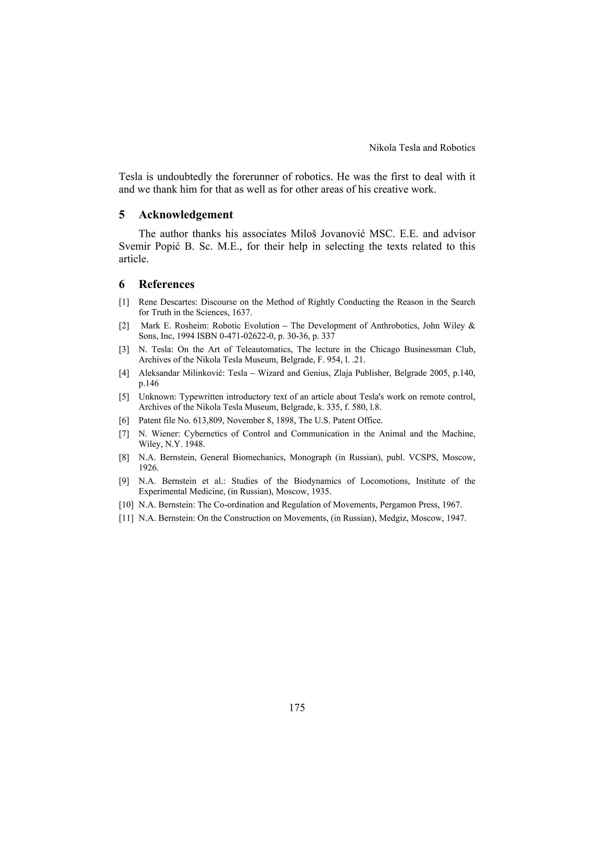 Nikola tesla and robotics | PDF