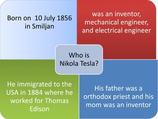 Nikola tesla man who shaped the future | PPTX