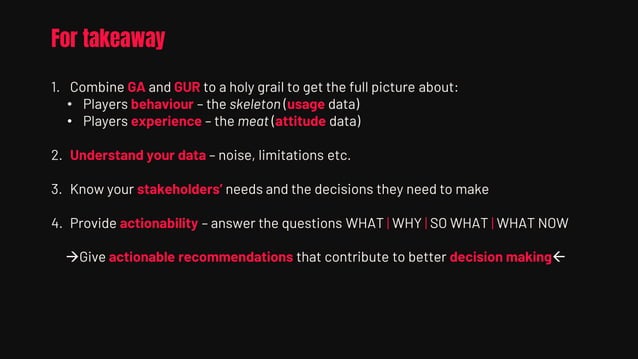 [Pandora 22] Boosting Game Design with Analytics - Nikola Vasiljevic | PPT