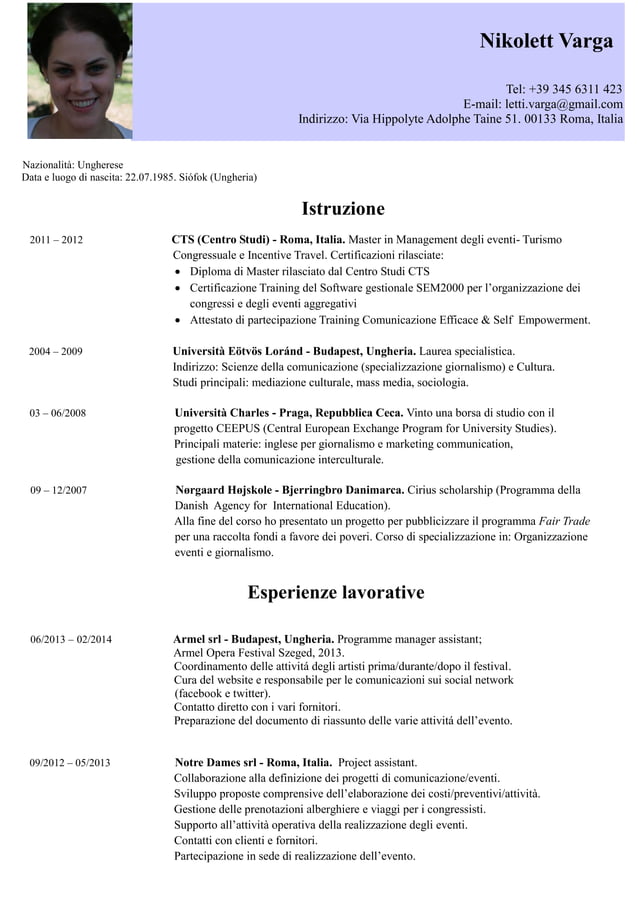 Nikolett Varga CV_IT | PDF