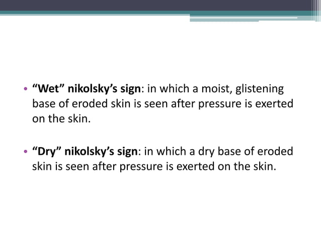 Nikolsky sign | PPTX