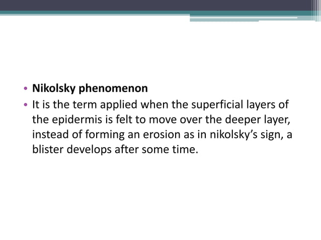 Nikolsky sign | PPTX