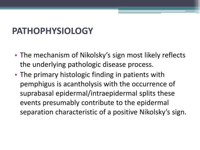 Nikolsky sign | PPTX
