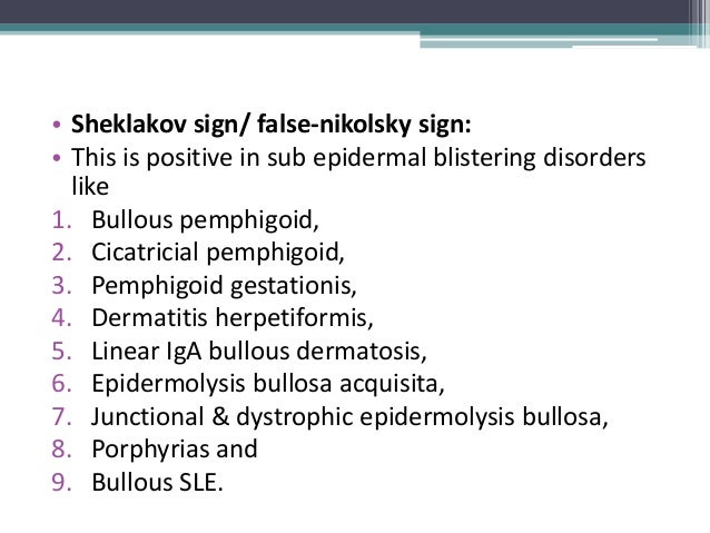 Nikolsky sign