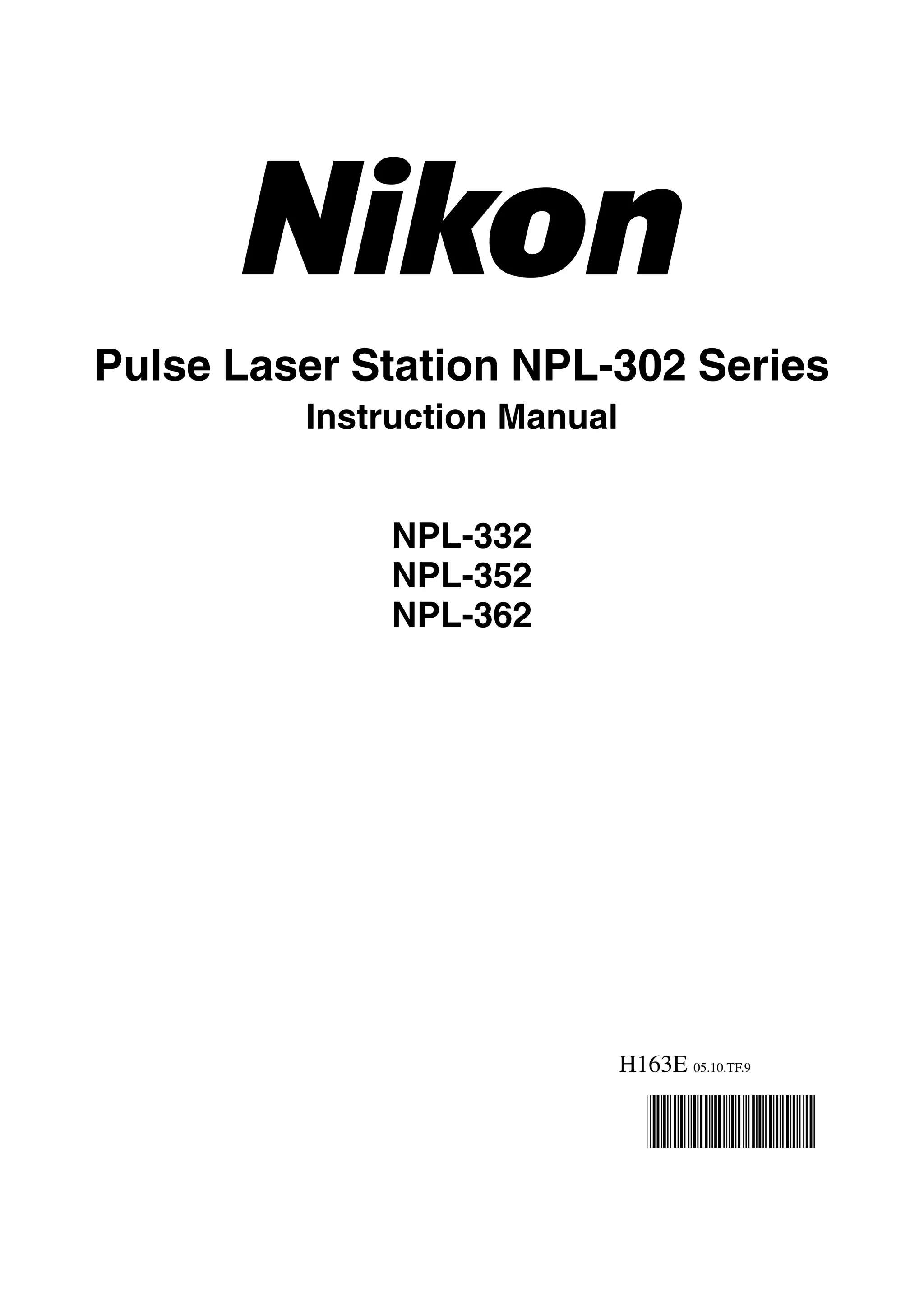 Nikon npl-302-instruction-manual-english | PDF